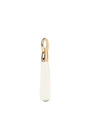 PDPAOLA Rock Crystal Drop Pendant - Clear Quartz