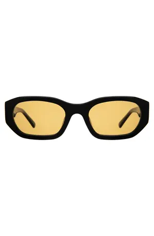LYNDON EYEWEAR La Gorce Sunglasses - Black / Yellow