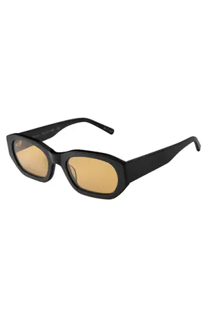 LYNDON EYEWEAR La Gorce Sunglasses - Black / Yellow