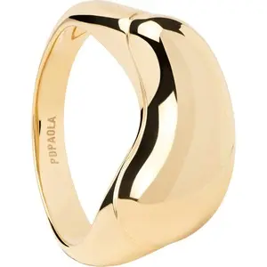 PDPAOLA Aqua Signet Ring - Gold