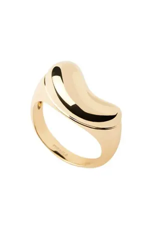 PDPAOLA Aqua Signet Ring