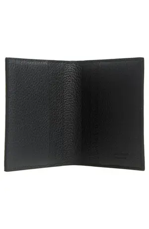 FERRAGAMO Gancio Monogram Vertical Leather Bifold Wallet
