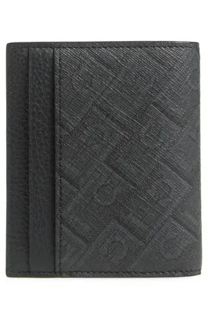 FERRAGAMO Gancio Monogram Vertical Leather Bifold Wallet