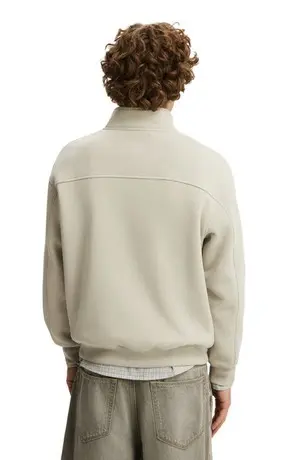 COTTON ON 1/4 Zip Fleece - Stone