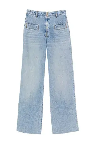 Sandro Wide-leg High-rise Jeans
