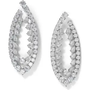 Nadri Cassi Drop Earrings - Rhodium