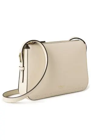 Mulberry Clovelly Leather Crossbody Bag - Eggshell