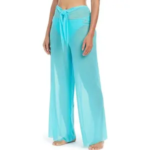 ROD BEATTIE Be Transparent Tie Front Cover-up Pants - Lagunita