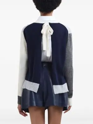 Marni Colourblock Cashmere Sweater - Grey