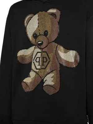 Philipp Plein Logo Teddy Hoodie