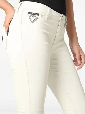 Philipp Plein Crystal-heart Jeans