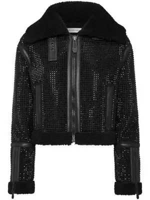 Philipp Plein Leather Outerwear For Women