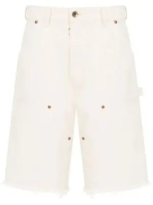 MAISON MARGIELA Cotton Denim Shorts - White
