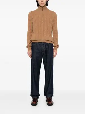 Polo Ralph Lauren Cable-knit Quarter-zip Sweater