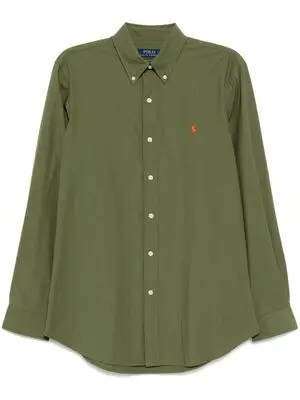 Ralph Lauren Logo Embroidered Shirt Green