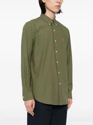 Ralph Lauren Logo Embroidered Shirt - Green