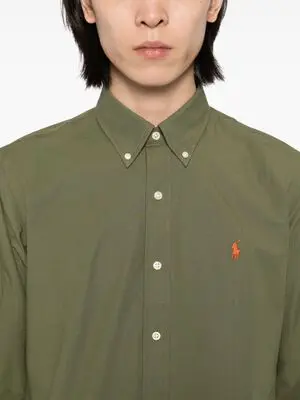 Ralph Lauren Logo Embroidered Shirt - Green