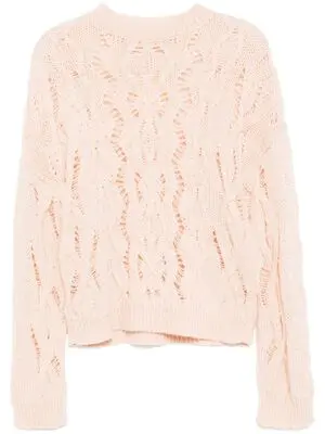 Our Legacy Cable Sonar Round-neck Jumper - Pink