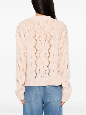 Our Legacy Cable Sonar Round-neck Jumper - Pink