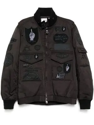 Sacai Logo Badge Bomber Jacket
