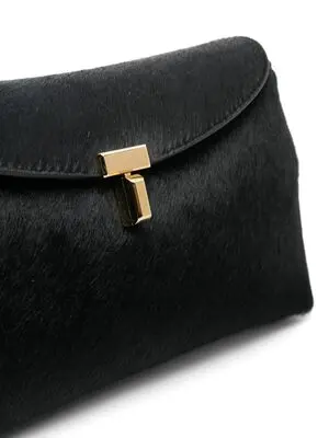 TOTEME T-lock Clutch - Black