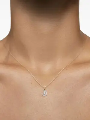 Monica Vinader 14kt Yellow Initial D Diamond Pendant - Gold