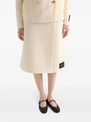 Prada Twill Midi Skirt