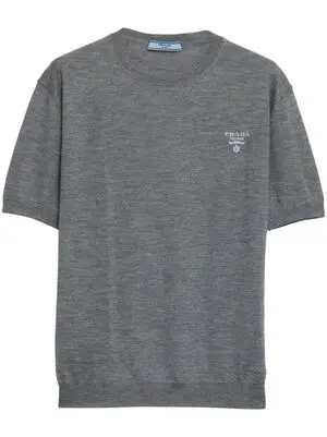 Prada Knitted T-shirt - Grey