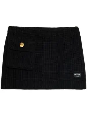 Prada Wool Miniskirt - Black