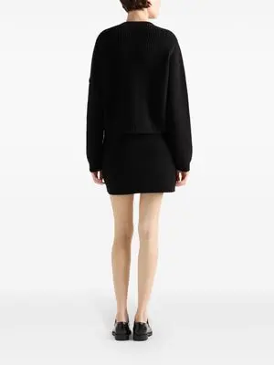 Prada Wool Miniskirt - Black