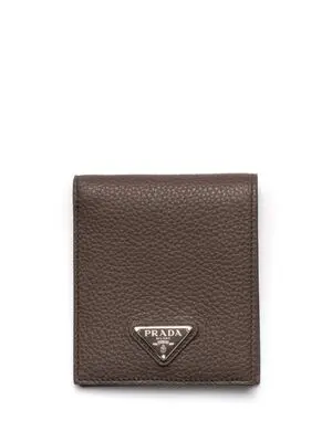 Prada Leather Wallet Grey
