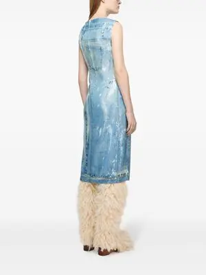 Acne Studios Printed Sequin Midi Dress