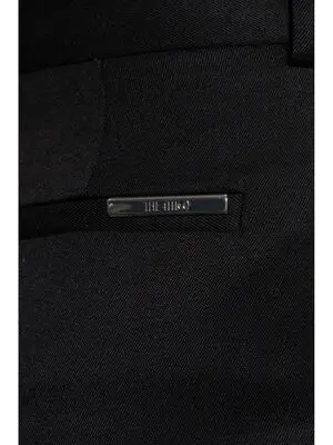 Attico Virgin-wool Flared Trousers - Black