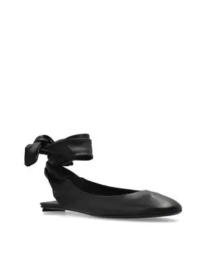 Attico Cloe Ballet Flats - Black