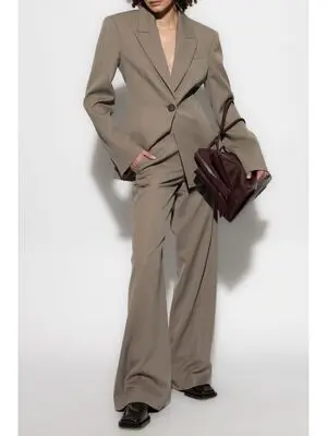 Attico Virgin-wool Palazzo Trousers