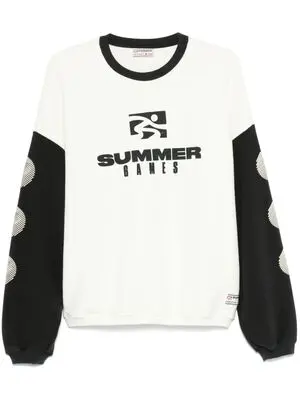 SUMMER GAMES Logo-print Sweatshirt - Neutrals
