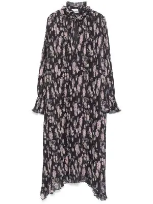 GANNI Flora-printed Georgette Dress