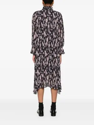 GANNI Flora-printed Georgette Dress