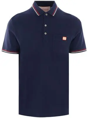 Valentino Garavani Vlogo Polo Shirt - Blue