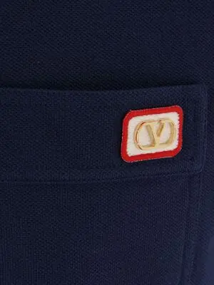 Valentino Garavani Vlogo Polo Shirt - Blue