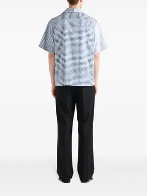 Prada Double Match Cotton Shirt - Blue