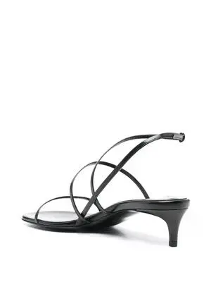 Khaite 35mm Loop Sandals - Black