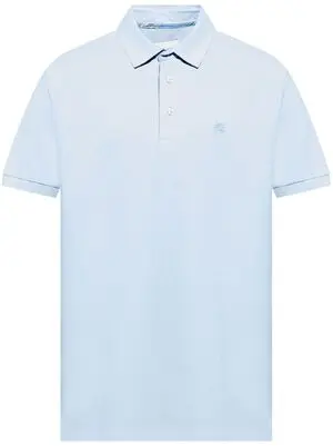 Etro Embroidered Polo Shirt - Blue
