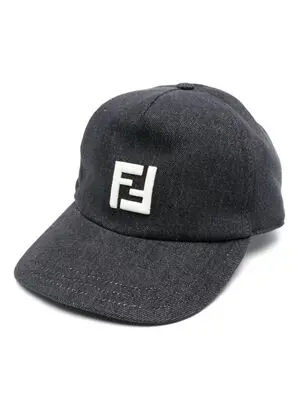 Fendi Embroidered-logo Baseball Cap - Black