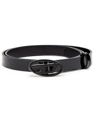 DIESEL B-play 15 Leather Belt - Black