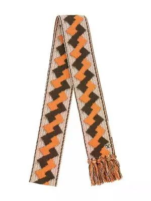 Valentino Garavani Patterned-jacquard Scarf