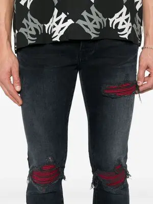 Amiri Mx1 Ultrasuede Jeans - Blue