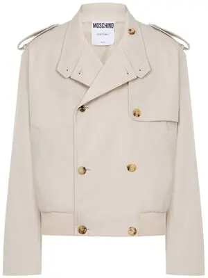 Moschino Double-breasted Jacket - Neutrals