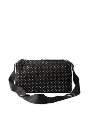 Prada Studded Re-nylon Shoulder Bag