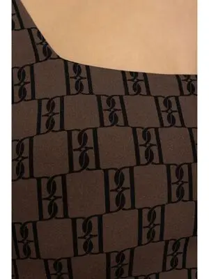 BY MALENE BIRGER Logo-jacquard Top - Brown
